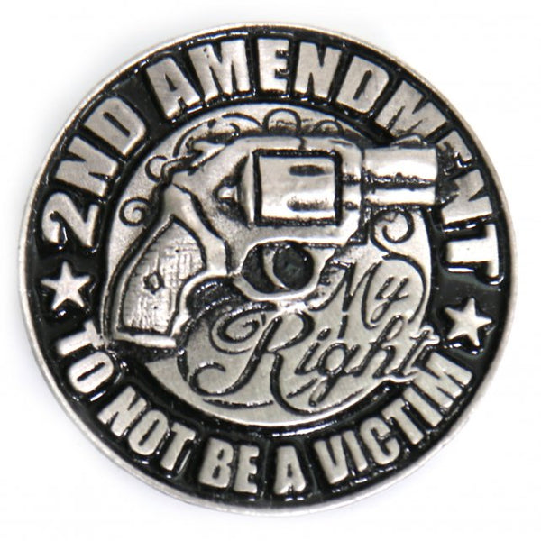 Hot Leathers PNA1228 2nd Amendment Not A Victim Pin | HighwayLeather