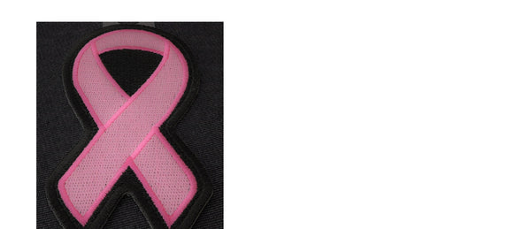Medium Pink Ribbon Patch For Br-P2345M : 2x4.5 inch | HighwayLeather