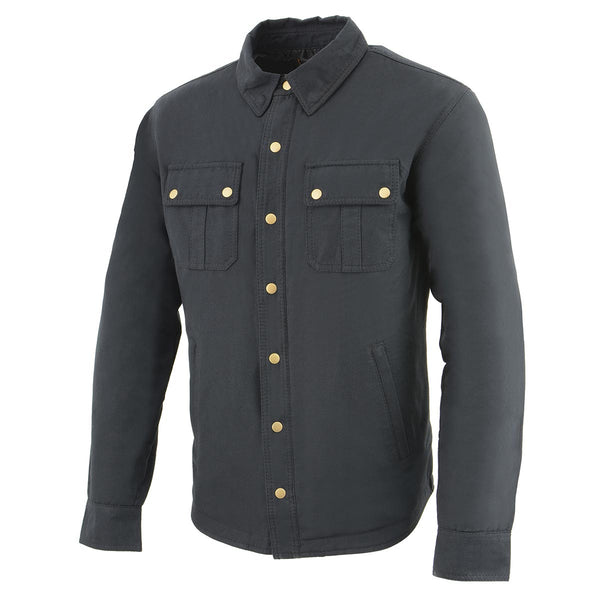 Milwaukee Leather MDM1010 Men's Black Denim Shirt Style Jacket ...