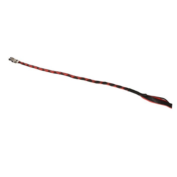 Milwaukee Leather 36'' Genuine Leather Whip - Black and Red Get Back ...