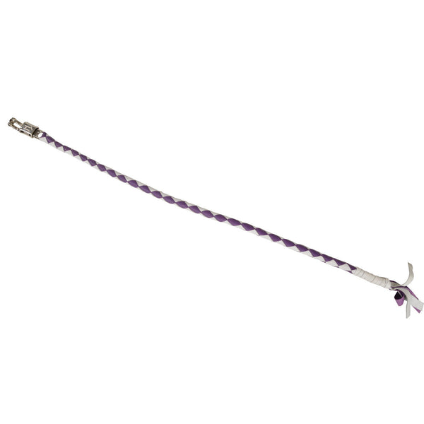 Milwaukee Leather 36'' Genuine Leather Whip - White and Blue Get Back ...