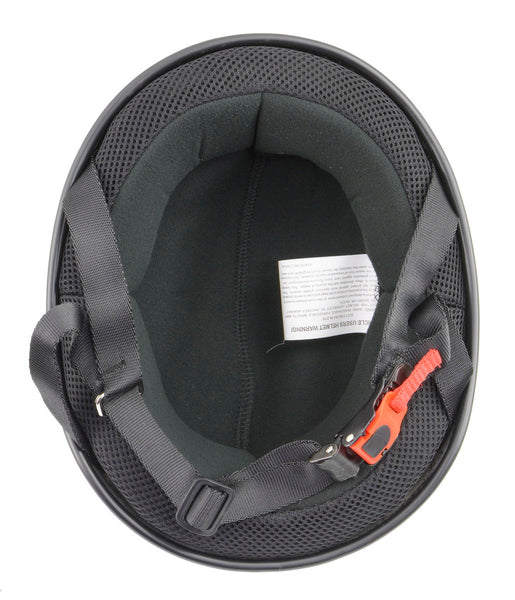 Milwaukee Helmets MPH9711DOT Dot Approved 'Bare Bones' Glossy Black ...