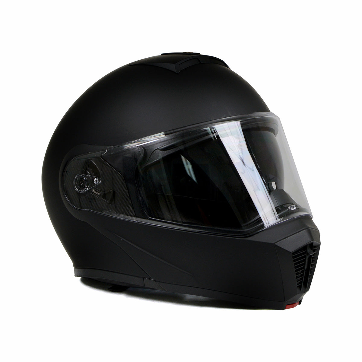 FLAT MPH9812DOT BLACK MODULAR Helmet for Men and Women Biker w/ Drop D ...