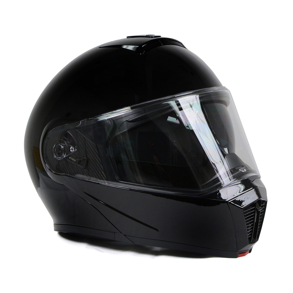 Milwaukee Helmets MPH9813DOT Gloss Black 'Menace' Advanced Motorcycle ...