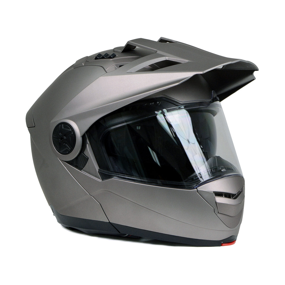 Milwaukee Helmets MPH9822DOT Silver 'Ominous' Dual Sport Advanced ...