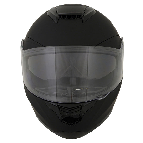 MPH9835DOT 'Sweeper' Flat Black Advanced Motorcycle Modular Helmet for ...