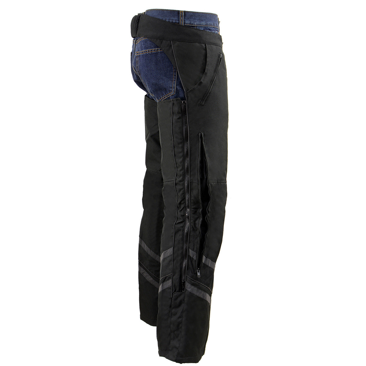 Milwaukee Leather MPM5701 Men's Black ‘Reflective’ Vented Textile ...