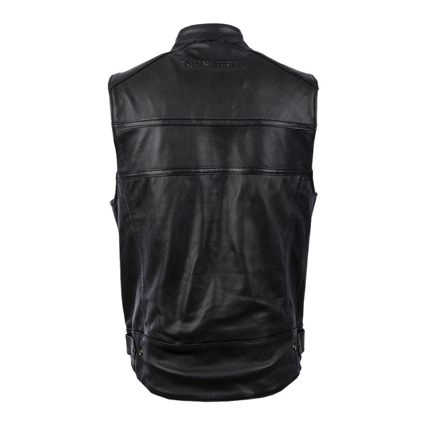 Milwaukee Motorcycle Clothing Company MV3520 Men's Black Leather ...