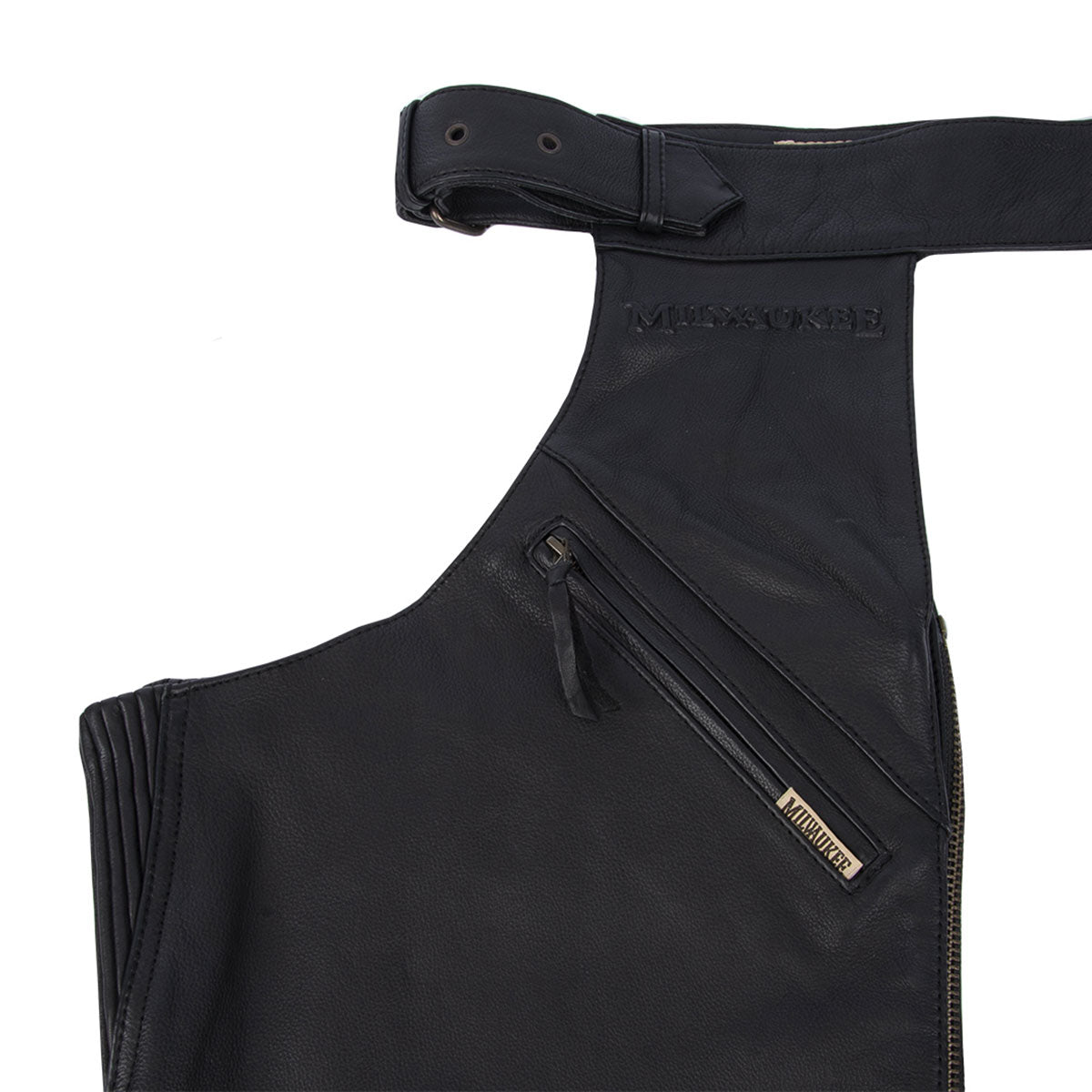 Milwaukee Motorcycle Clothing Company MV8020 Men's Black Leather ...