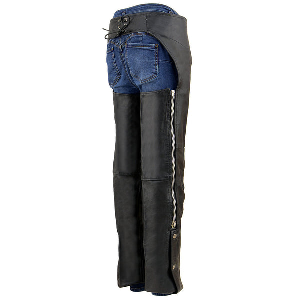 Milwaukee Leather SH2013 Kids Unisex Black Classic Leather Chaps ...