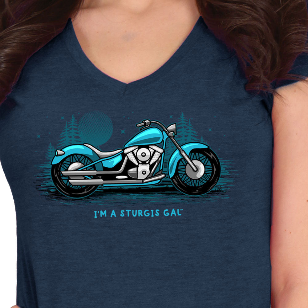 Hot Leathers SPL1841 Women's Midnight Navy Blue 2023 Sturgis Sturgis ...