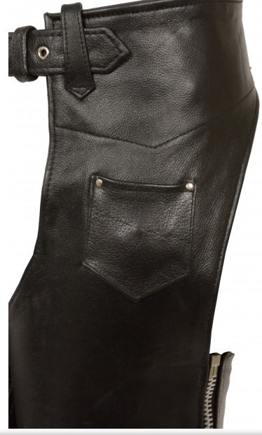 Kids/Boys/Girls motorcycle leather chap - The Classic | HighwayLeather