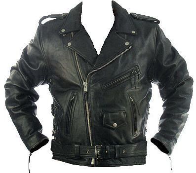 Authentic Highway Patrol Leather Jacket with silver Hardware ...
