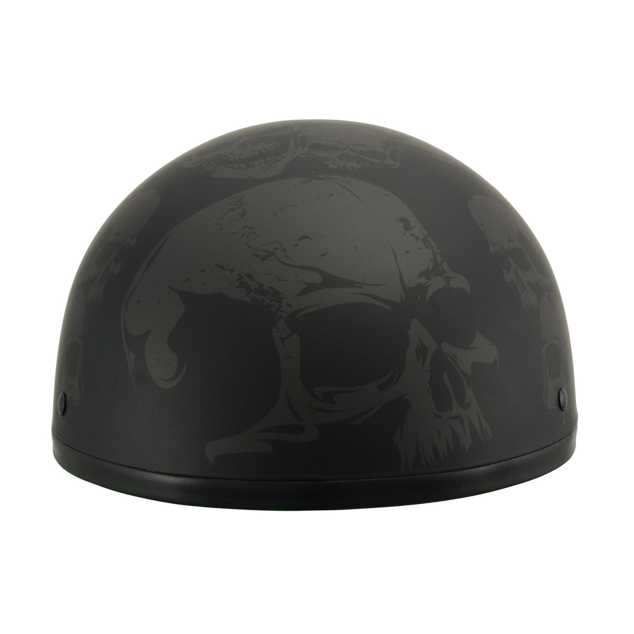 MPH Americas Smallest DOT Helmet w/ Skull Graphics Matte Black ...