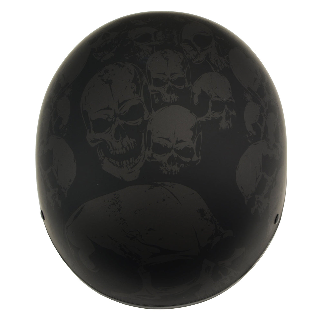MPH Americas Smallest DOT Helmet w/ Skull Graphics Matte Black ...