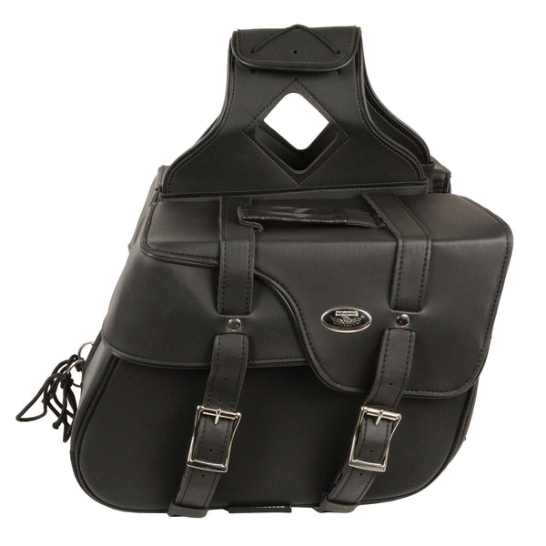 Zip-Off PVC Extended Flap Throw Over Saddle Bag (15X11X7X21 ...
