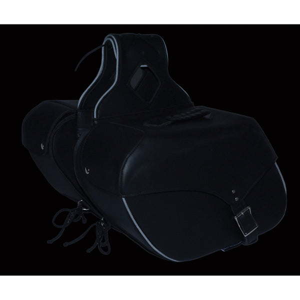 Large Zip-Off Single Strap PVC Throw Over Saddle Bag (16X11X6X22 ...